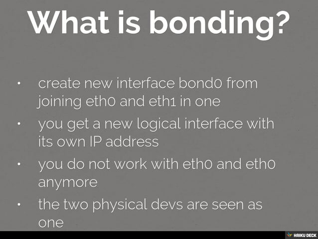 NIC bonding | PPT