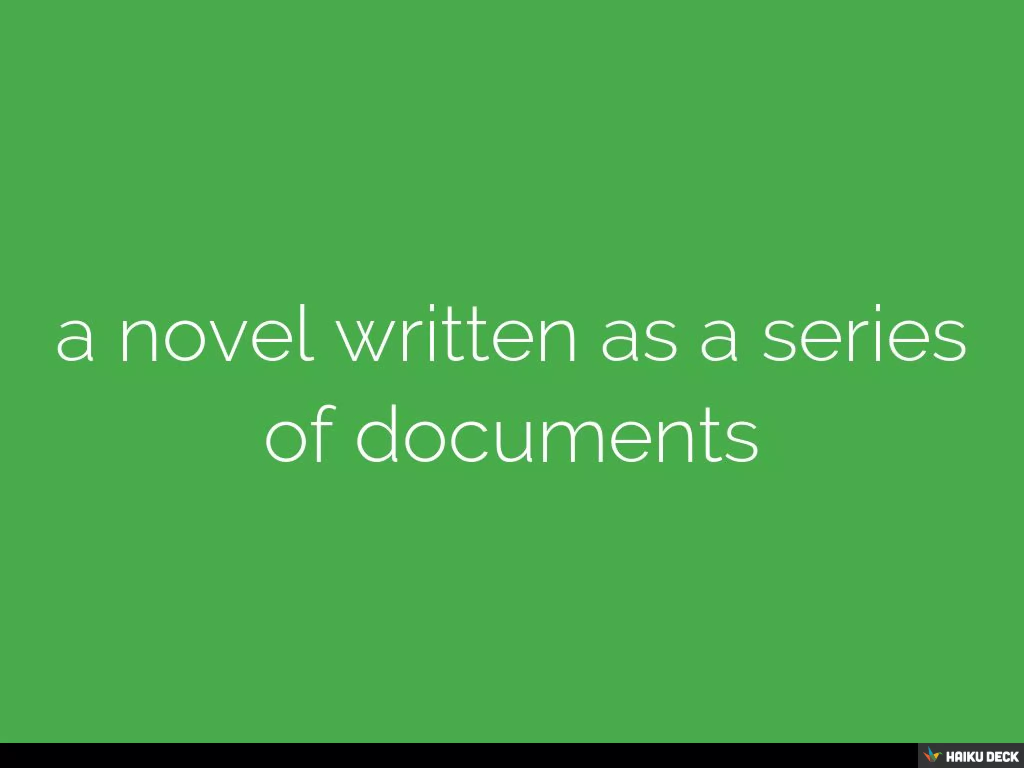Writing the Epistolary Novel | PDF