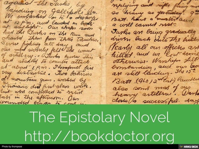 Writing the Epistolary Novel | PDF