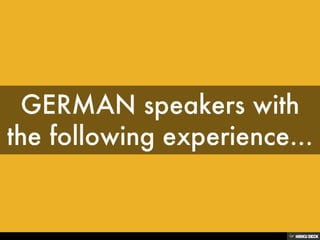 German Recruitment Jobs | PDF