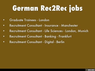 German Recruitment Jobs | PDF