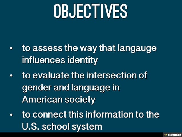 Language & Identity | PDF