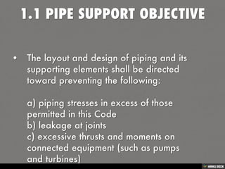 PIPE SUPPORT | PDF