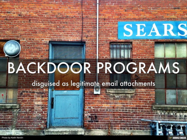 Common Backdoors | PPT