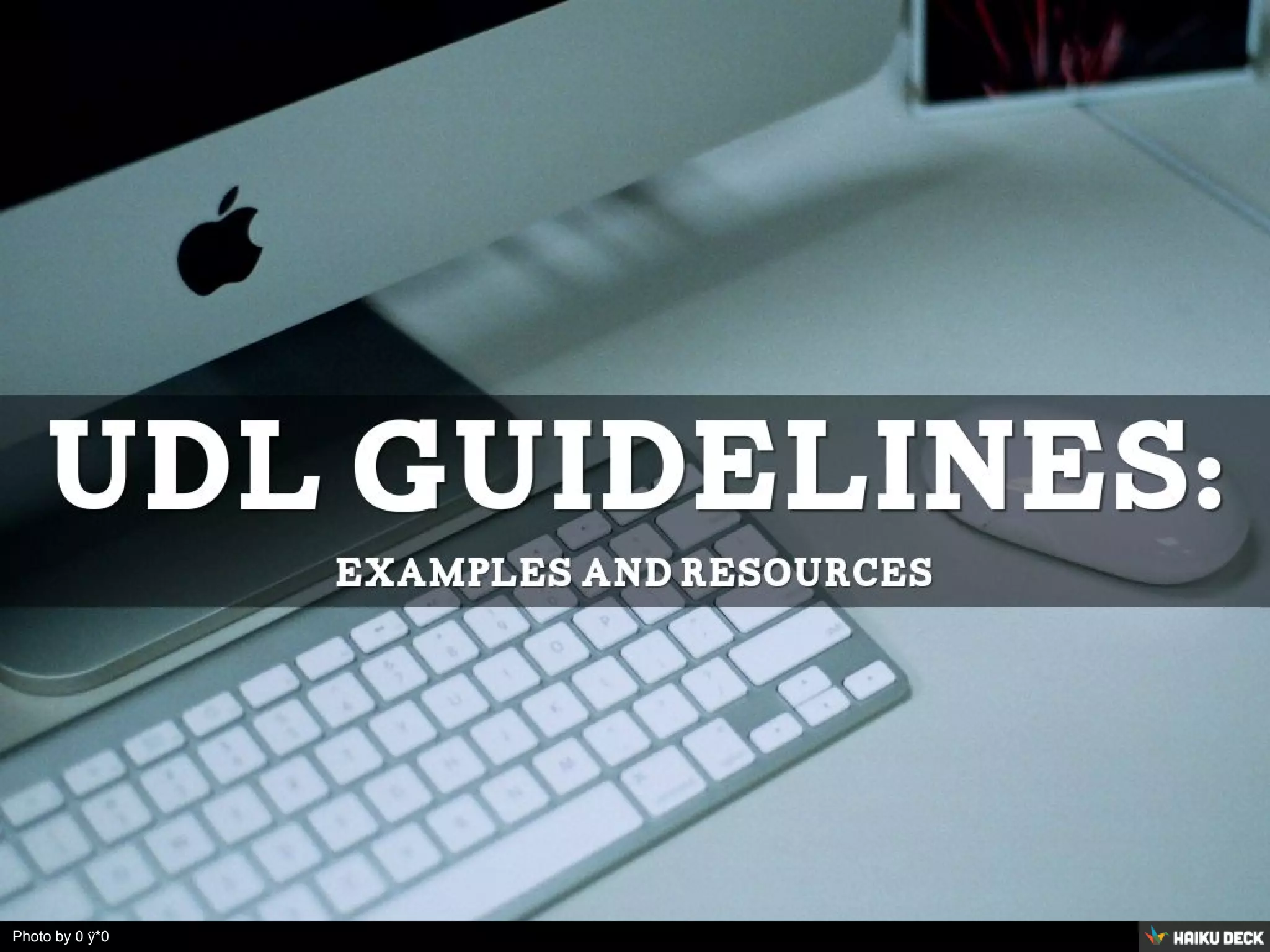 UDL Guidelines: | PDF