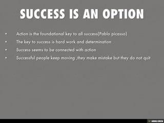 SUCCESS IS AN OPTION | PDF