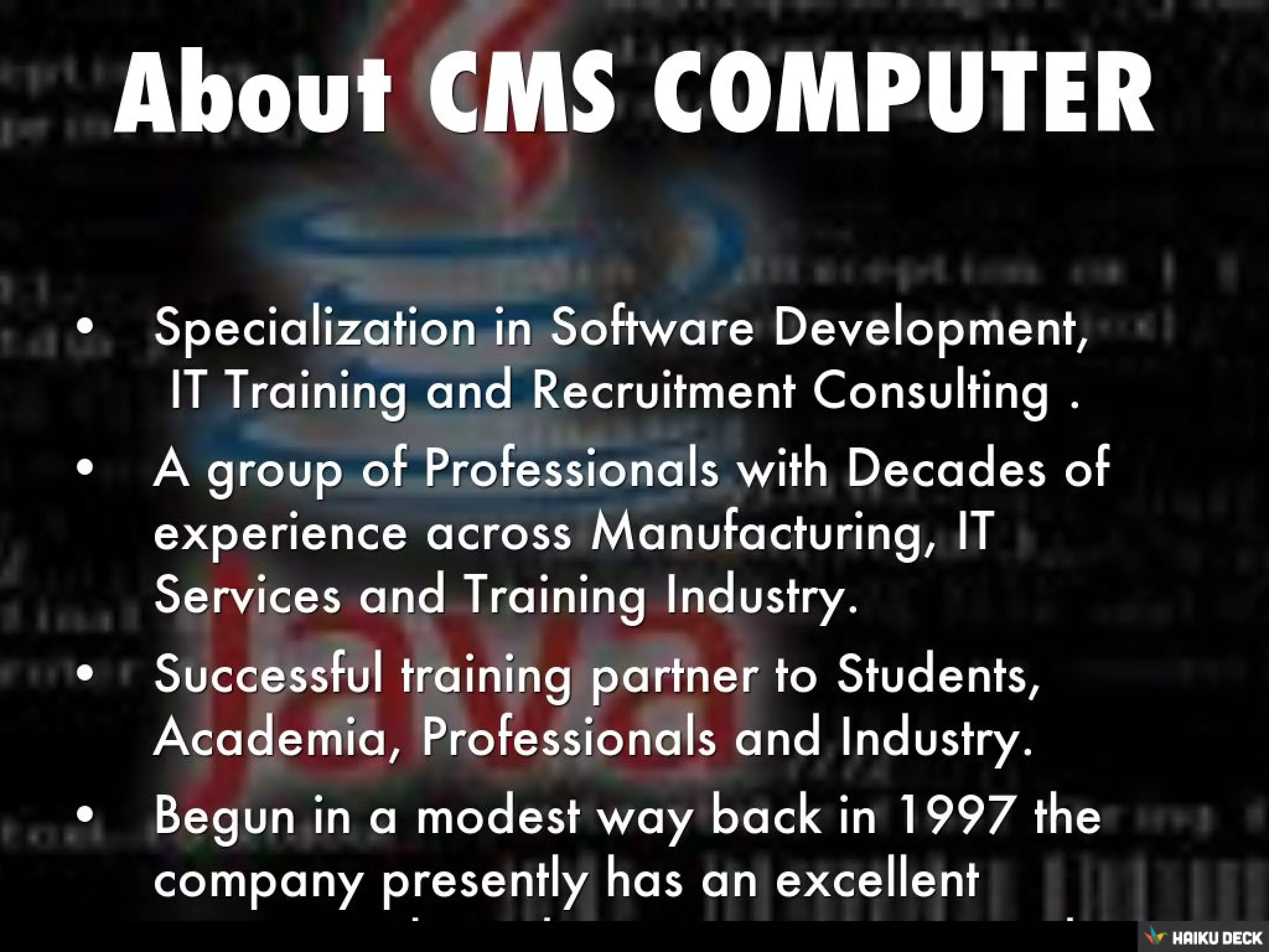 CMS COMPUTER | PDF | Technology & Computing