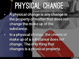 Physical v Chemical Changes | PPT