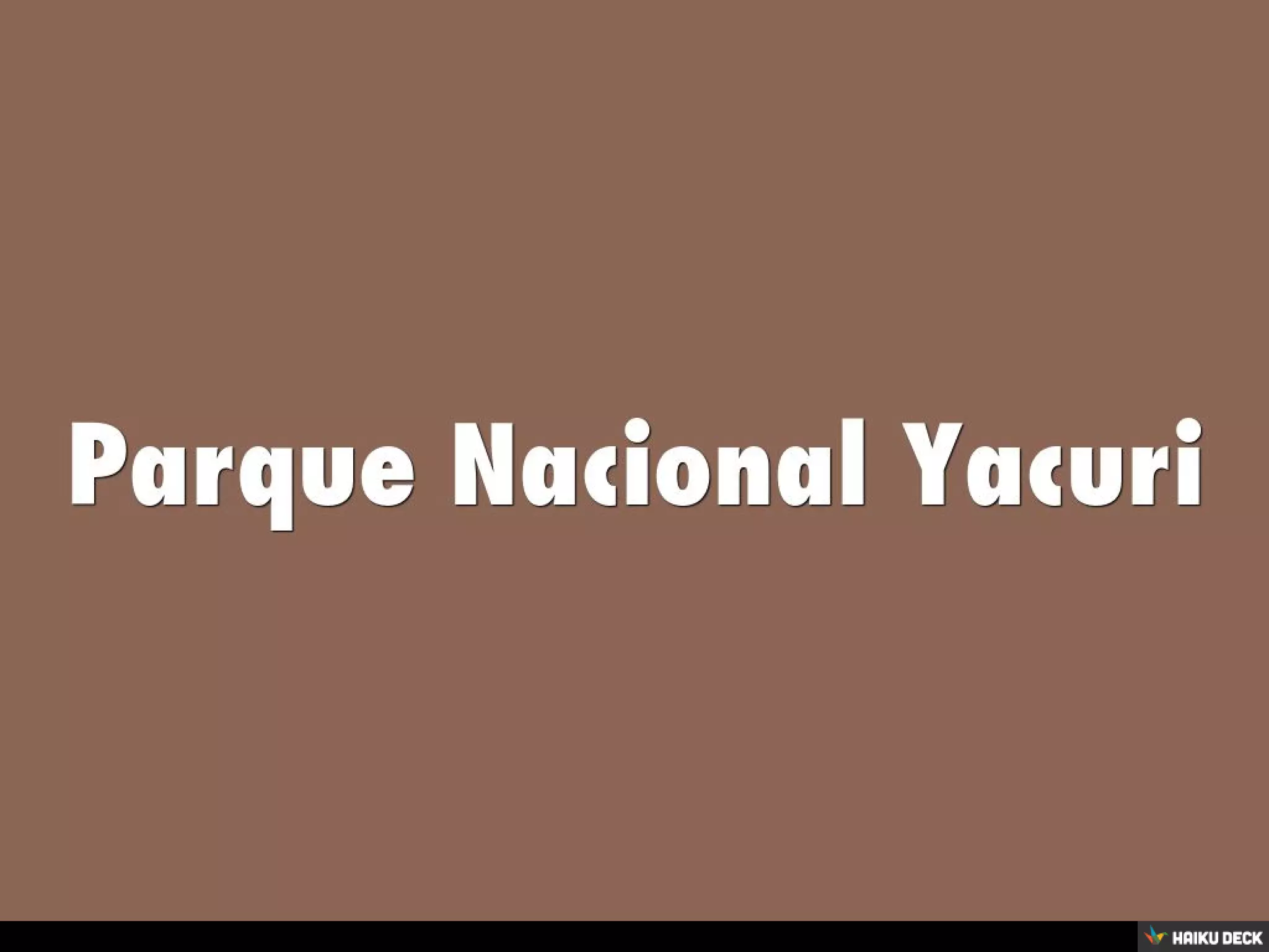 Parque Nacional Yacuri | PDF