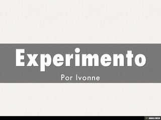 Experimento | PPT