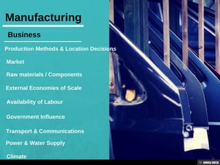 Factors Affecting Location | PPT