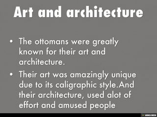 Ottomans art and architecture | PDF