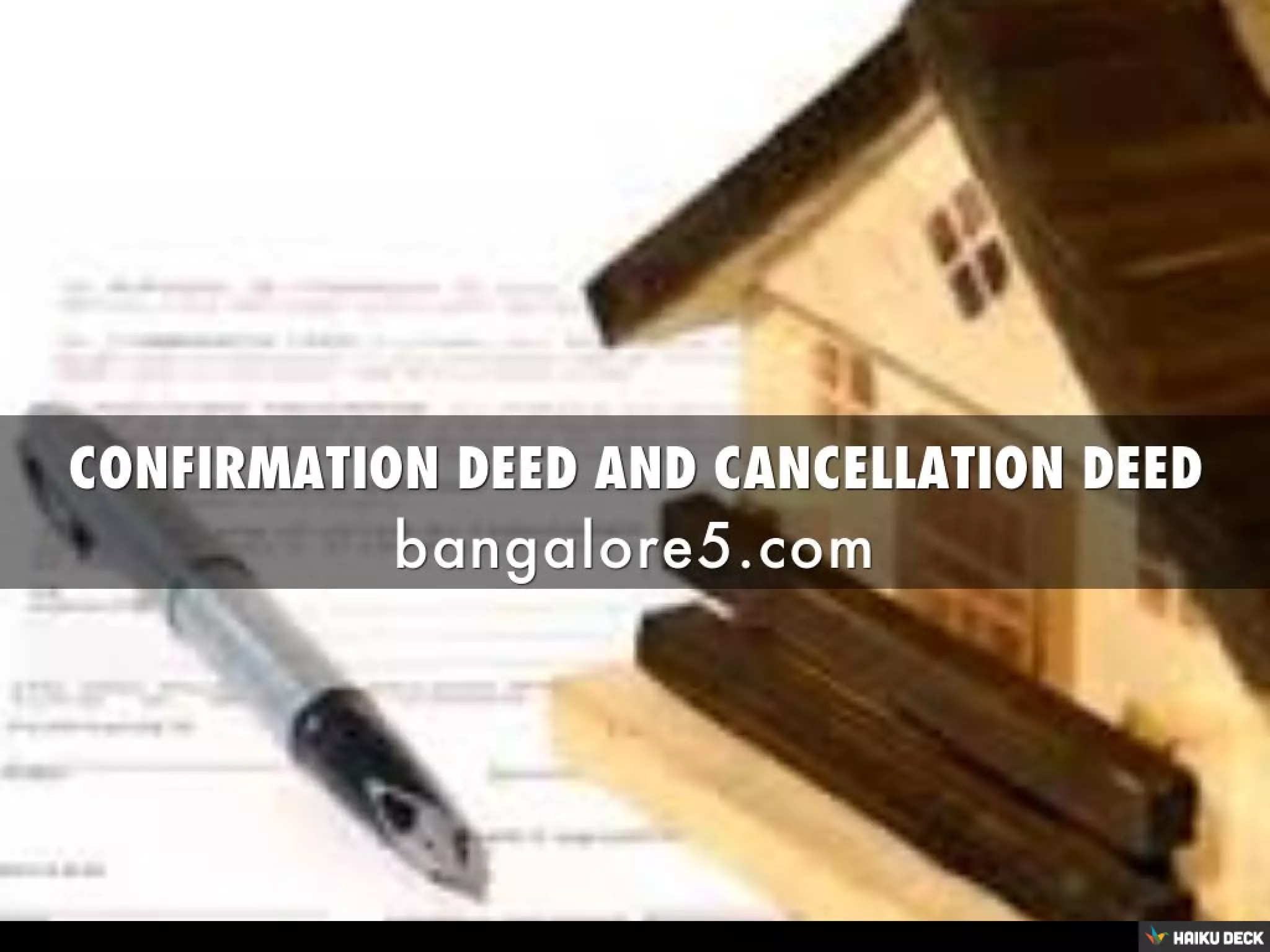 CONFIRMATION DEED AND CANCELLATION DEED | PDF