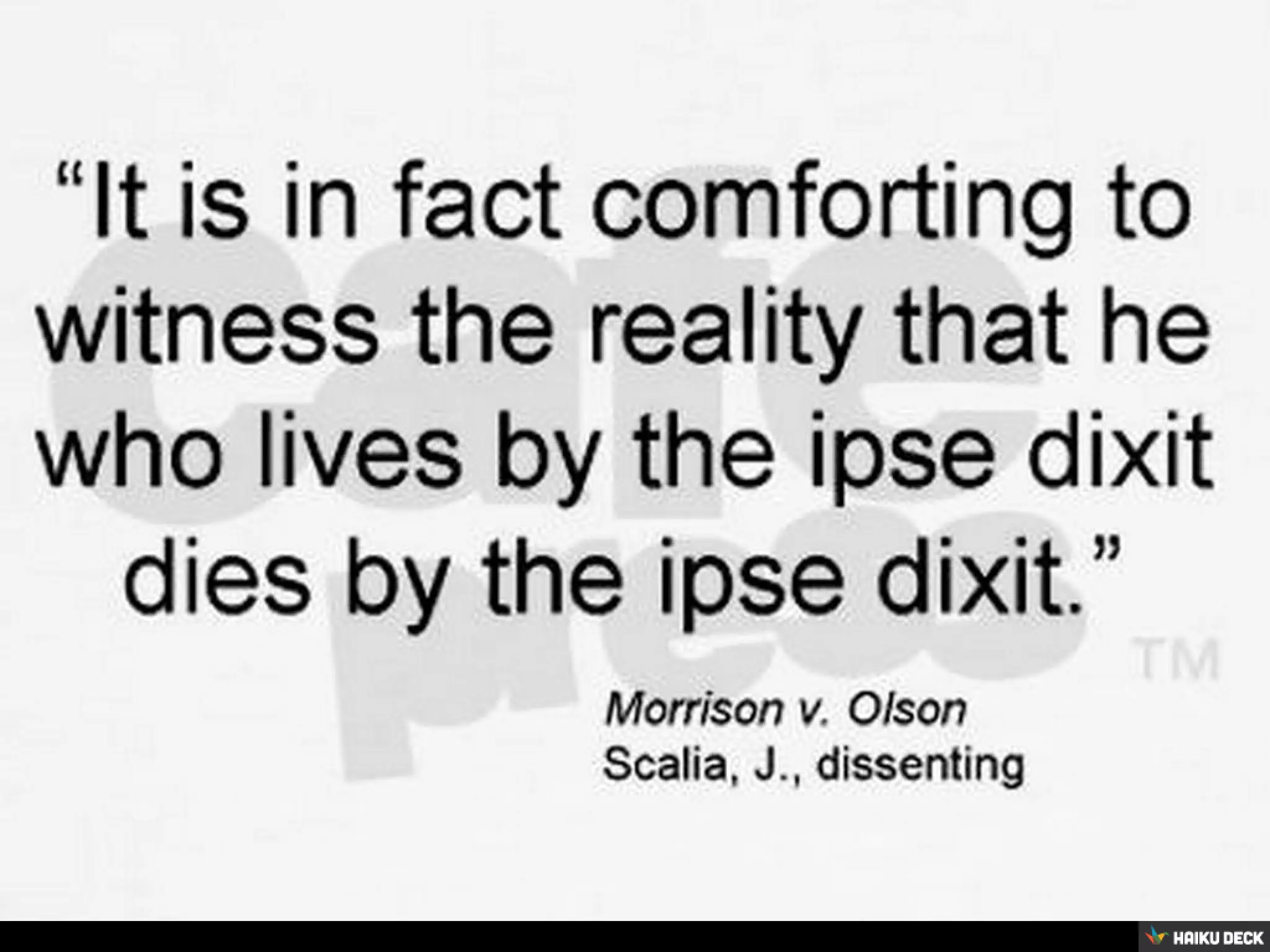 Morrison vs Olson | PDF