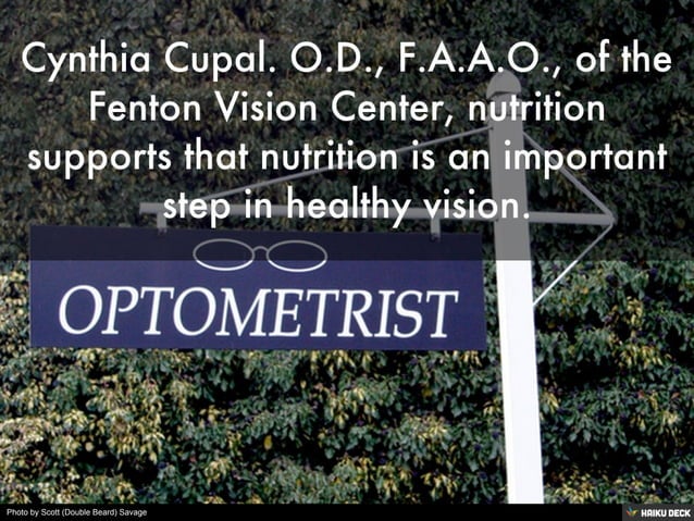 Nutrition Facts For Eye Care | Ralph Cotran | PDF