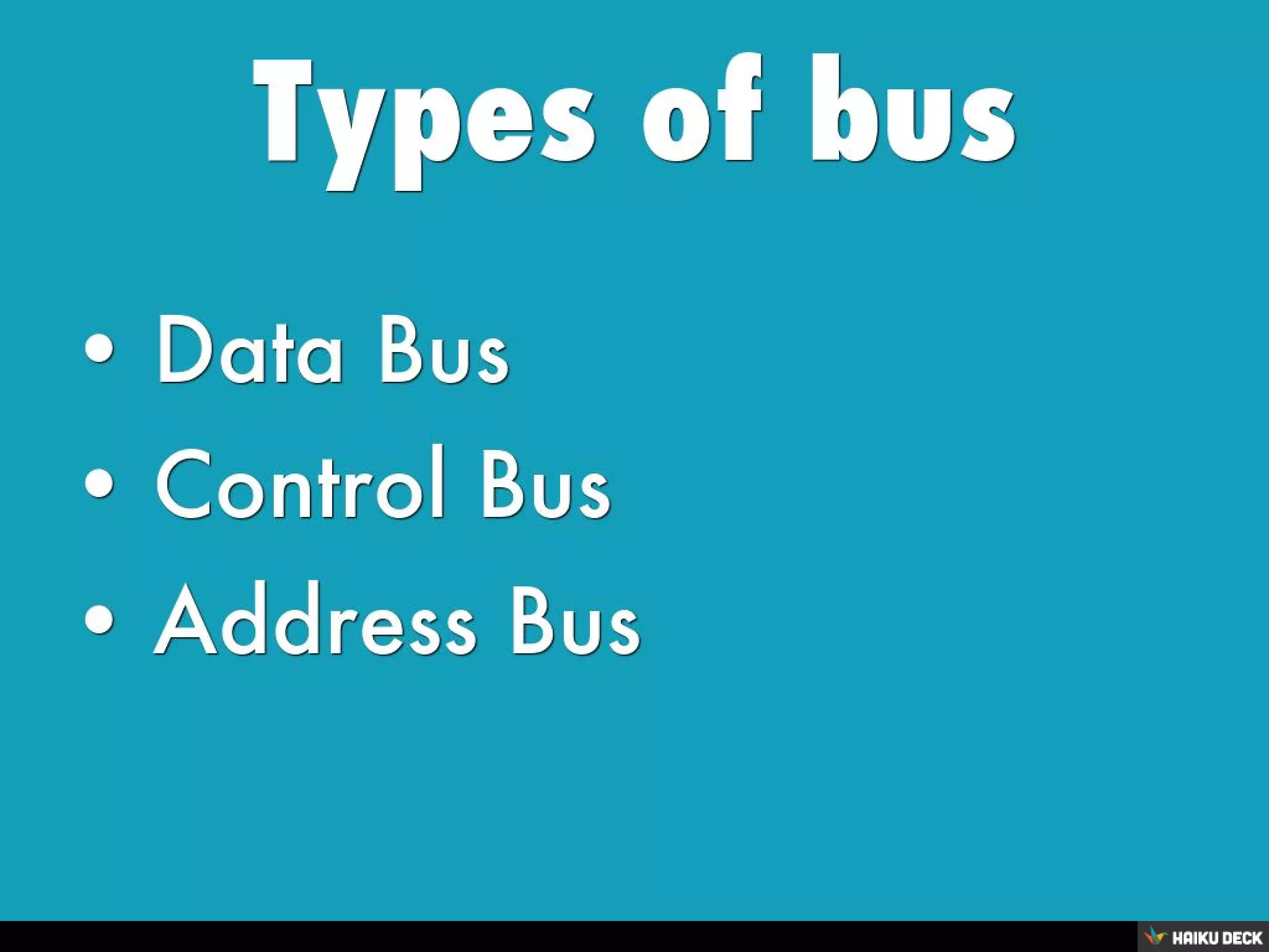 Types of bus | PPT