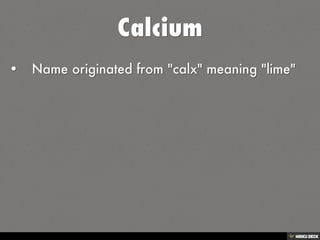 Calcium | PDF