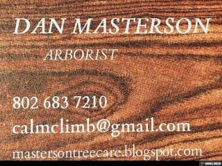 Dan Masterson Tree Care | PDF