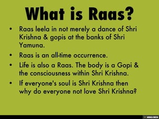 What is Raas Leela | PDF