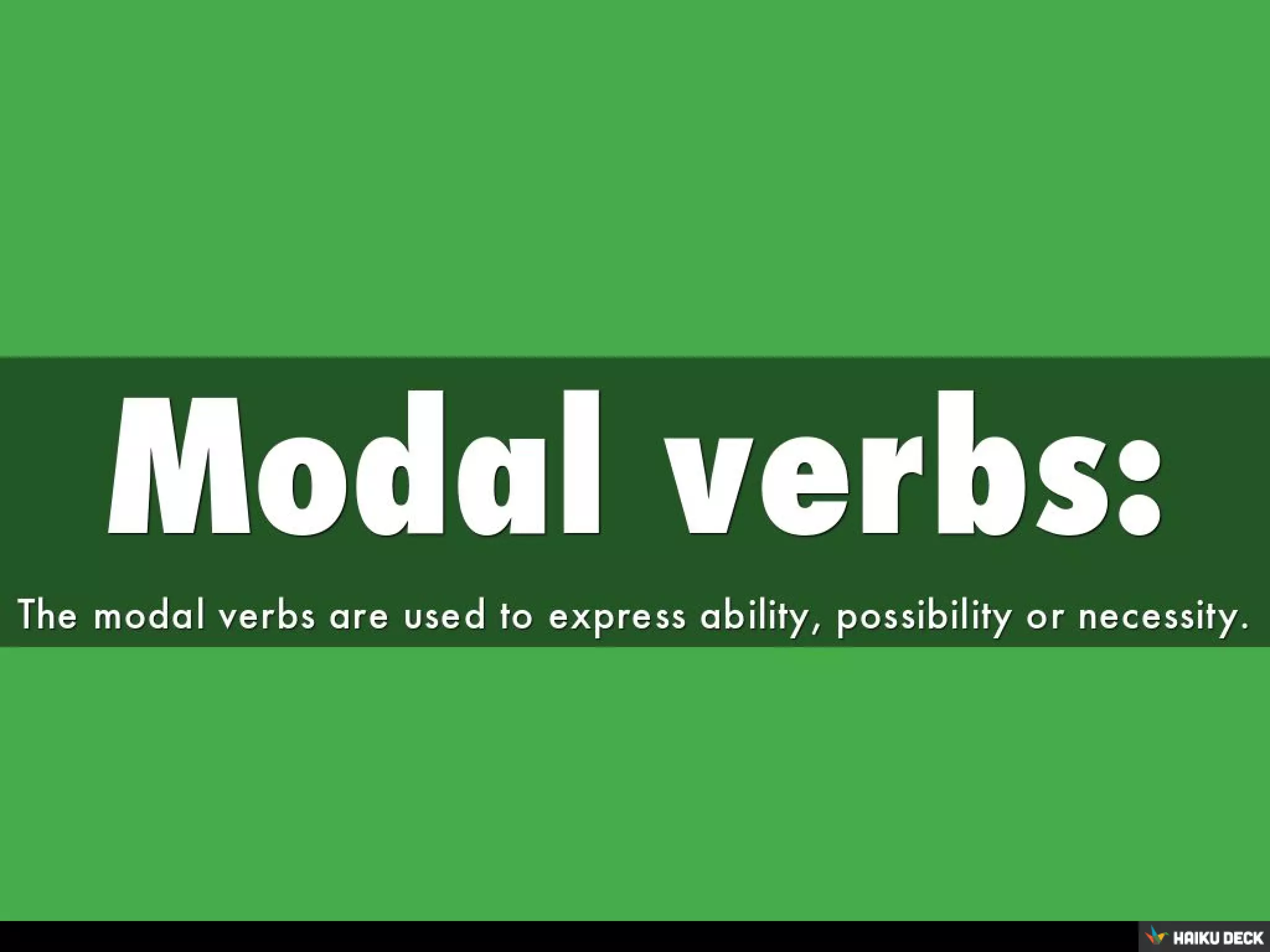 Modal verbs | PDF