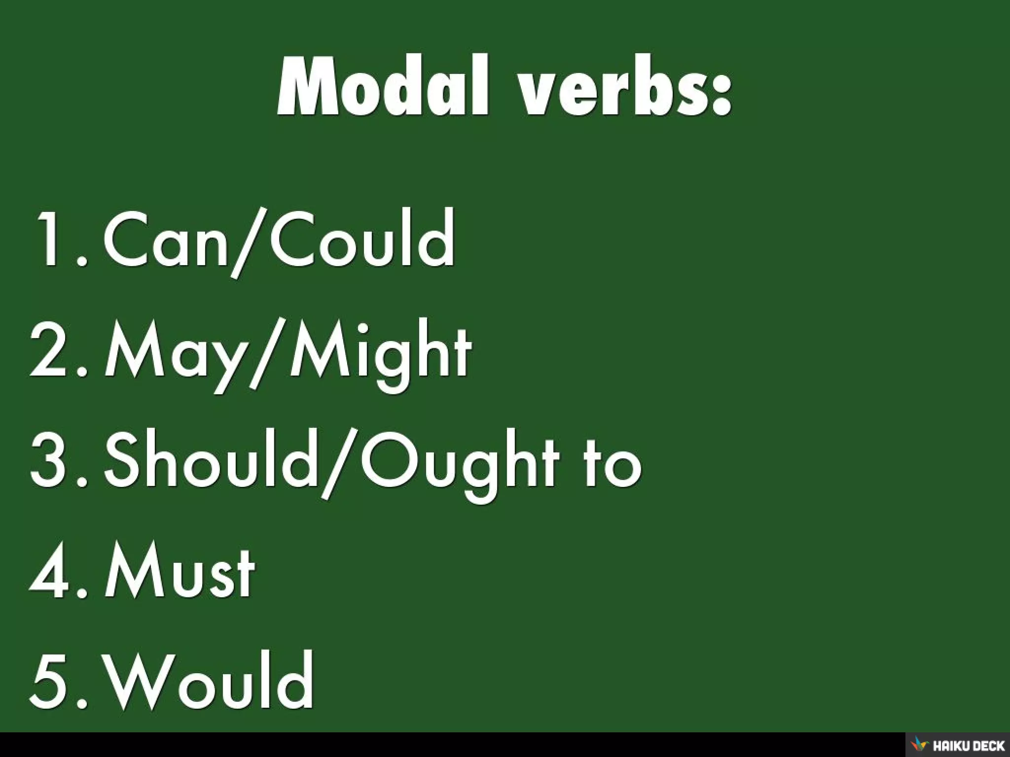 Modal verbs | PDF