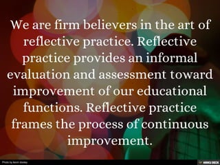 Dimensions within Quality Reflective Leadership | PPT