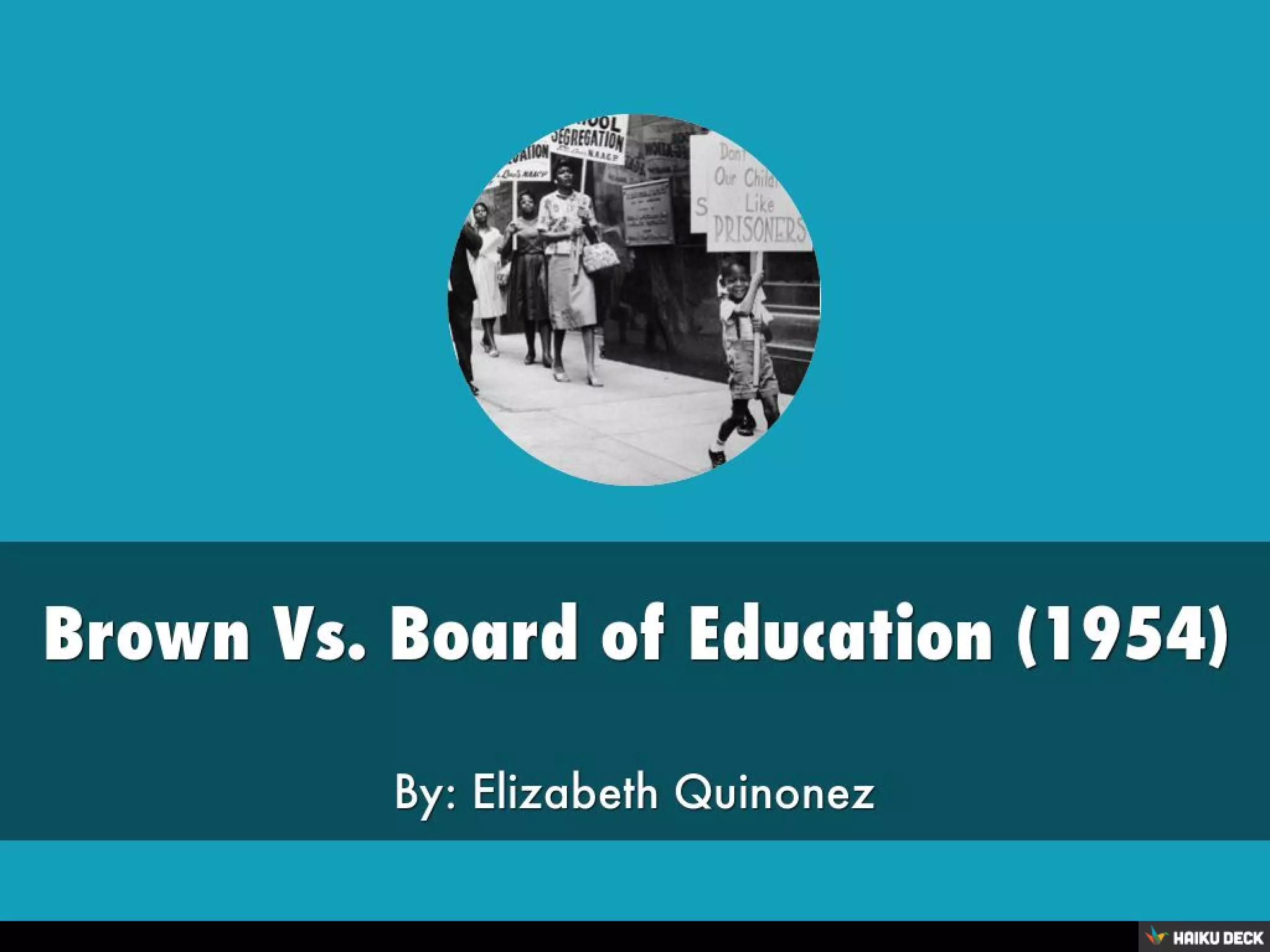 Brown Vs. Board of Education (1954) | PPT