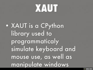 Keyboard And Mouse Events In Python | PDF