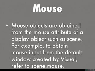 Keyboard And Mouse Events In Python | PDF