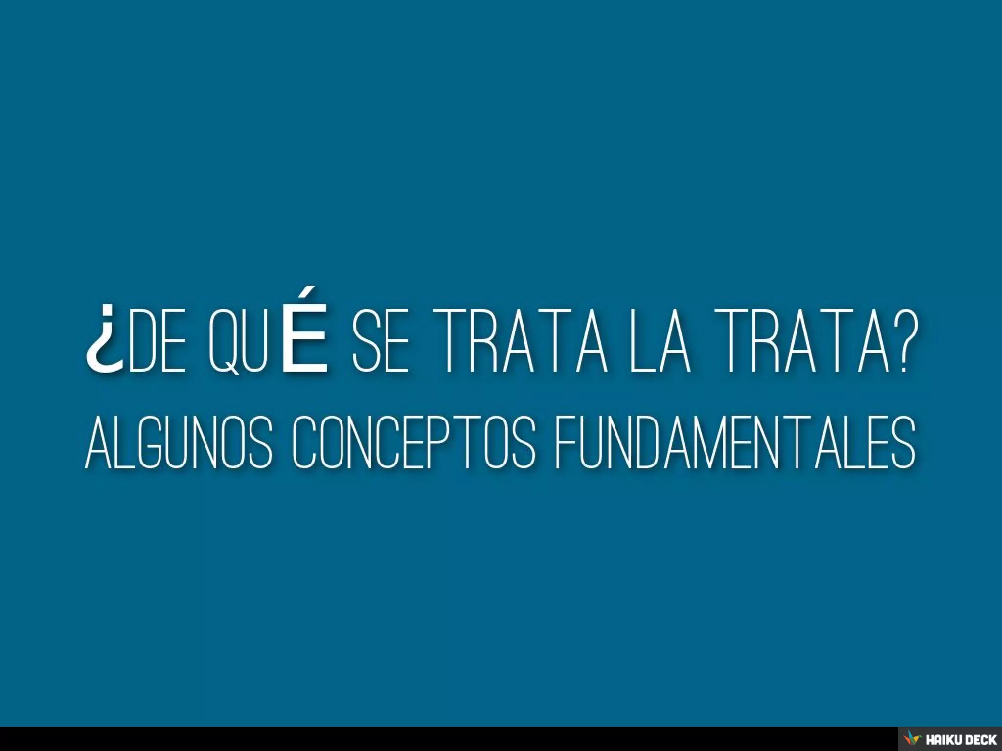 ¿de qué se trata la trata? | PDF