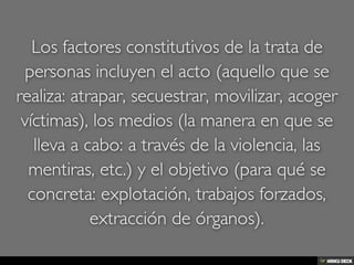 ¿de qué se trata la trata? | PDF