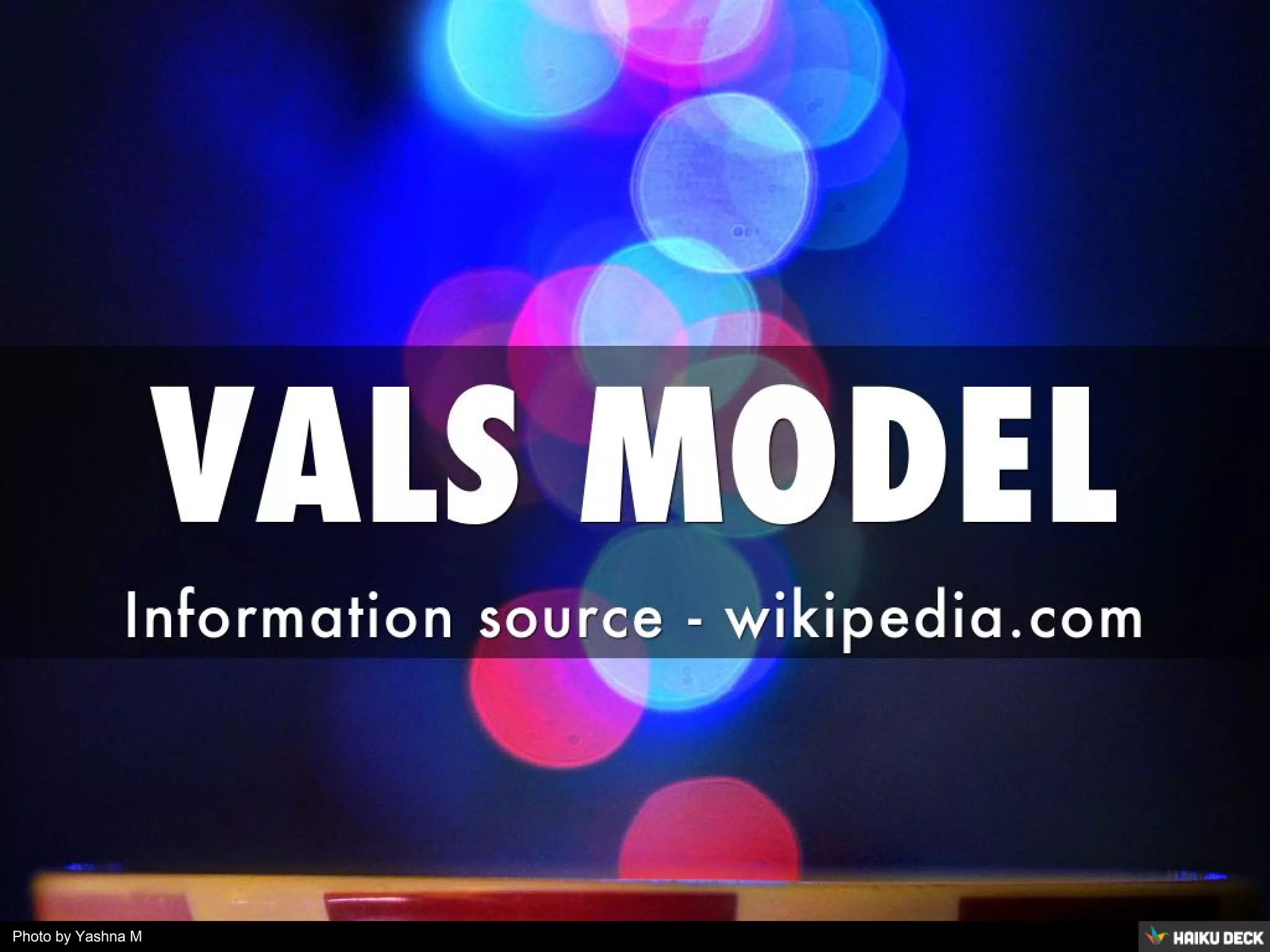 VALS MODELS | PDF