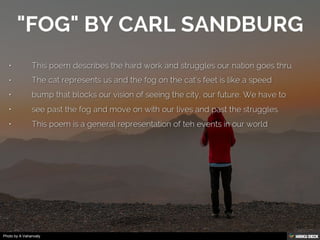 "FOG" BY CARL SANDBURG | PDF