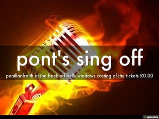 pont's sing off | PPT