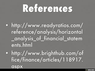 Horizontal Trend Analysis | PDF