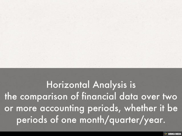 Horizontal Trend Analysis | PDF