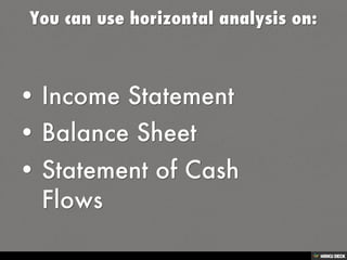 Horizontal Trend Analysis | PDF