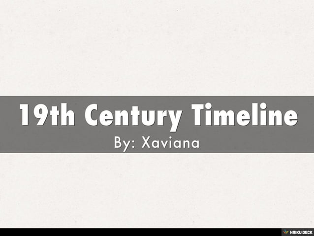 19th Century Timeline | PDF