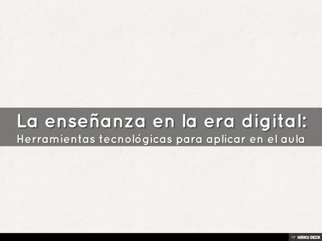 La enseñanza en la era digital: | PDF