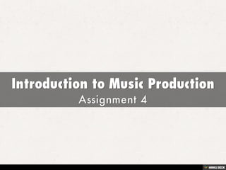 Introduction to Music Production | PDF