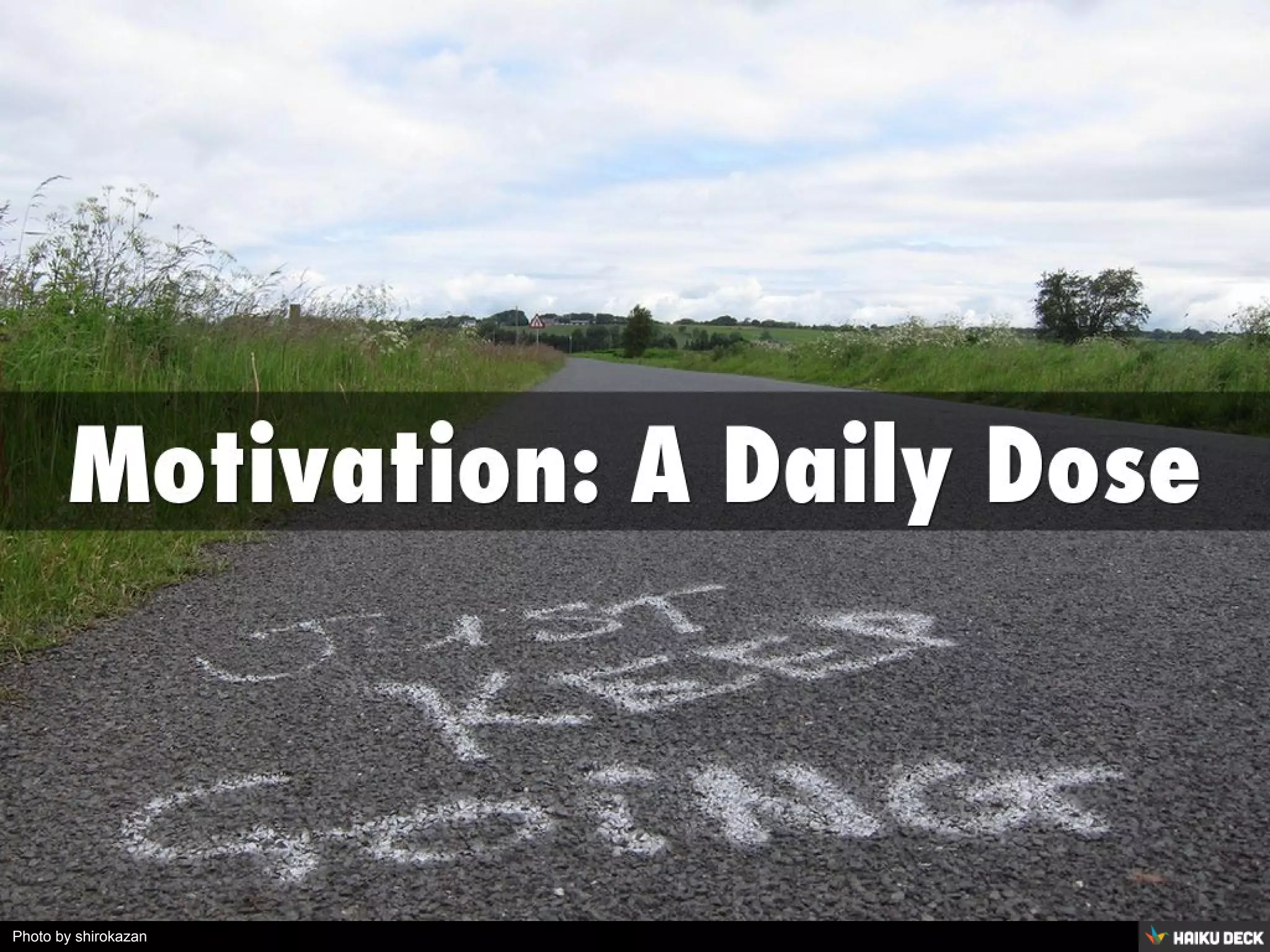Motivation: A Daily Dose | PDF