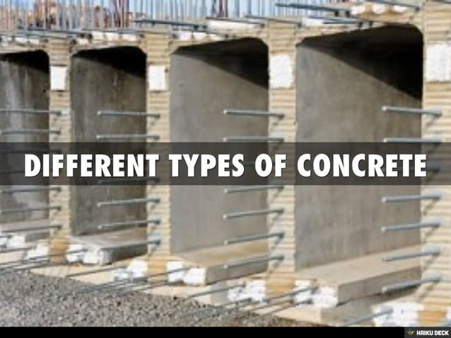 DIFFERENT TYPES OF CONCRETE | PDF