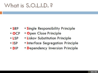 SOLID PRINCIPLES | PPT