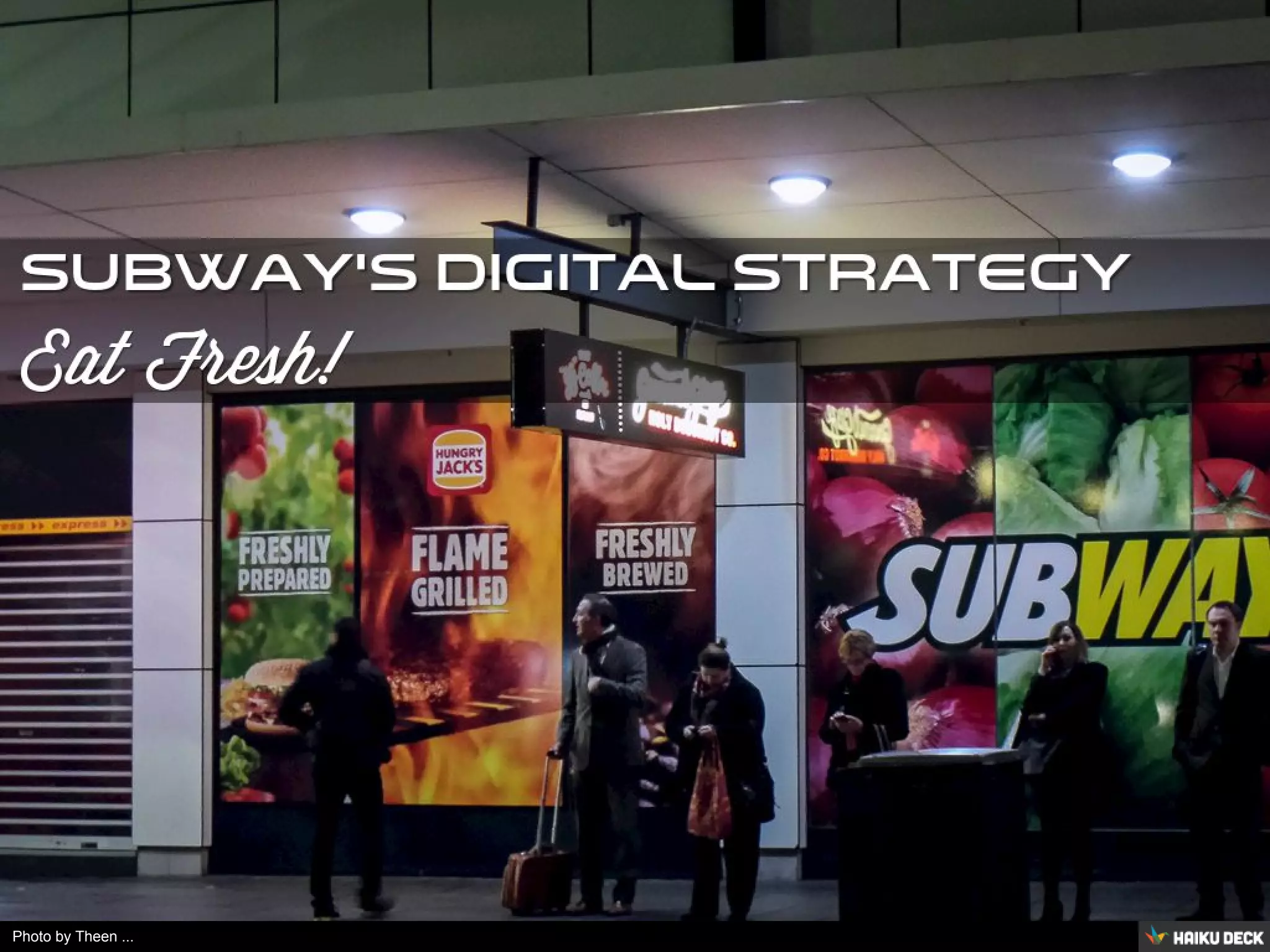 Subway's Digital Strategy | PPT