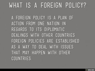 Foreign Policy | PDF