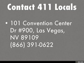 Welcome to 411 Locals