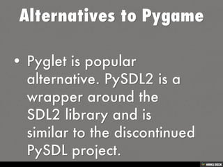 pygame | PPT
