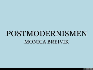 Postmodernismen | PDF