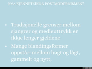 Postmodernismen | PDF
