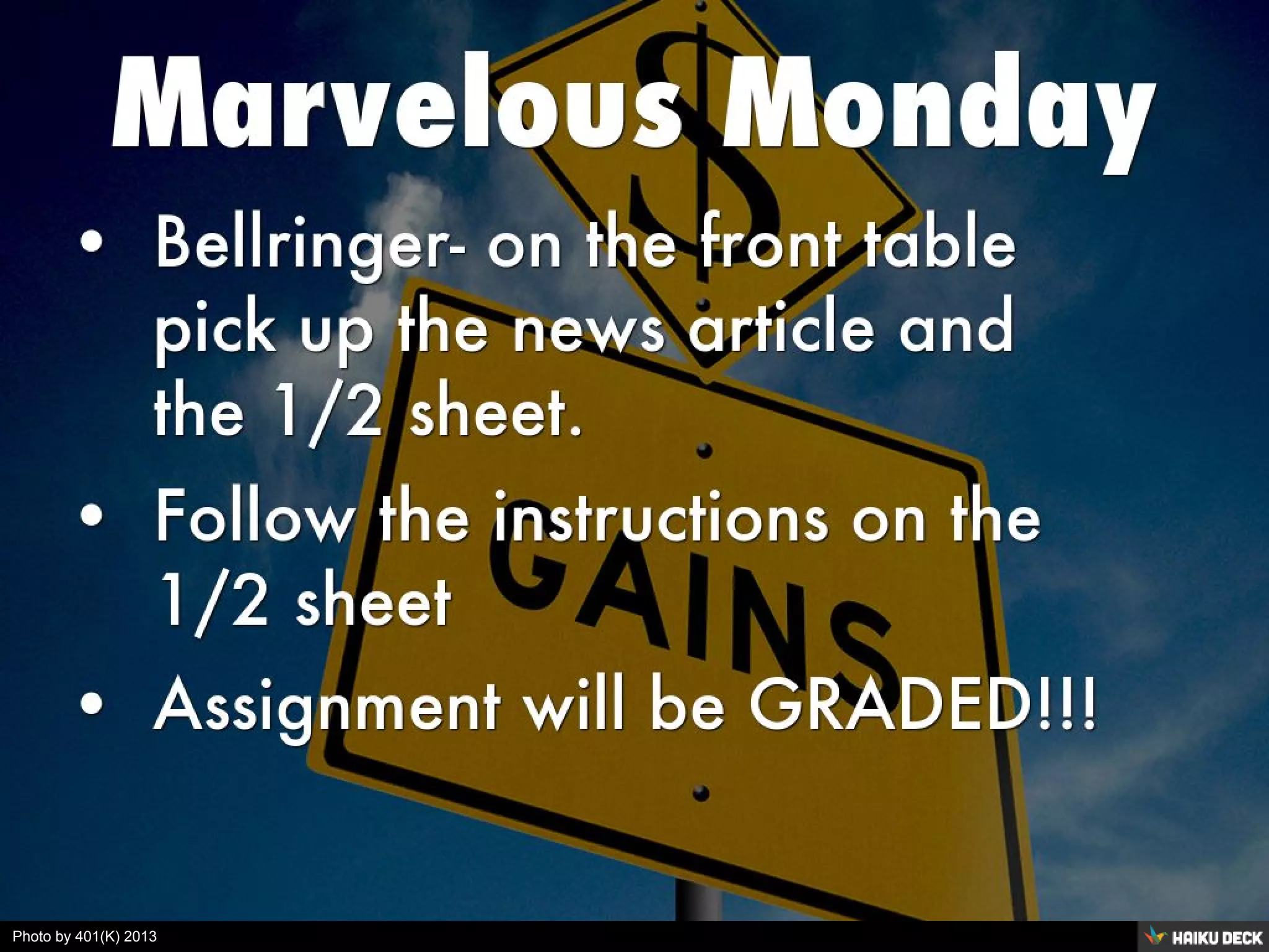 Marvelous Monday | PPT